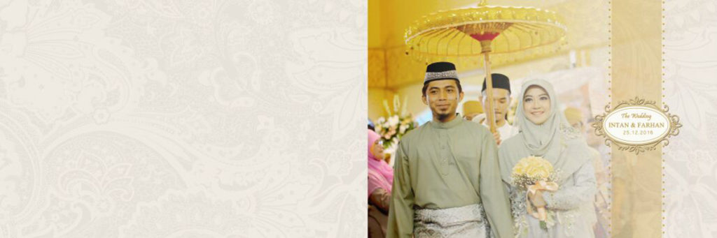 Contoh Desain Cover dan Isi Album Kolase Wedding | Cetak Foto Album Kolase