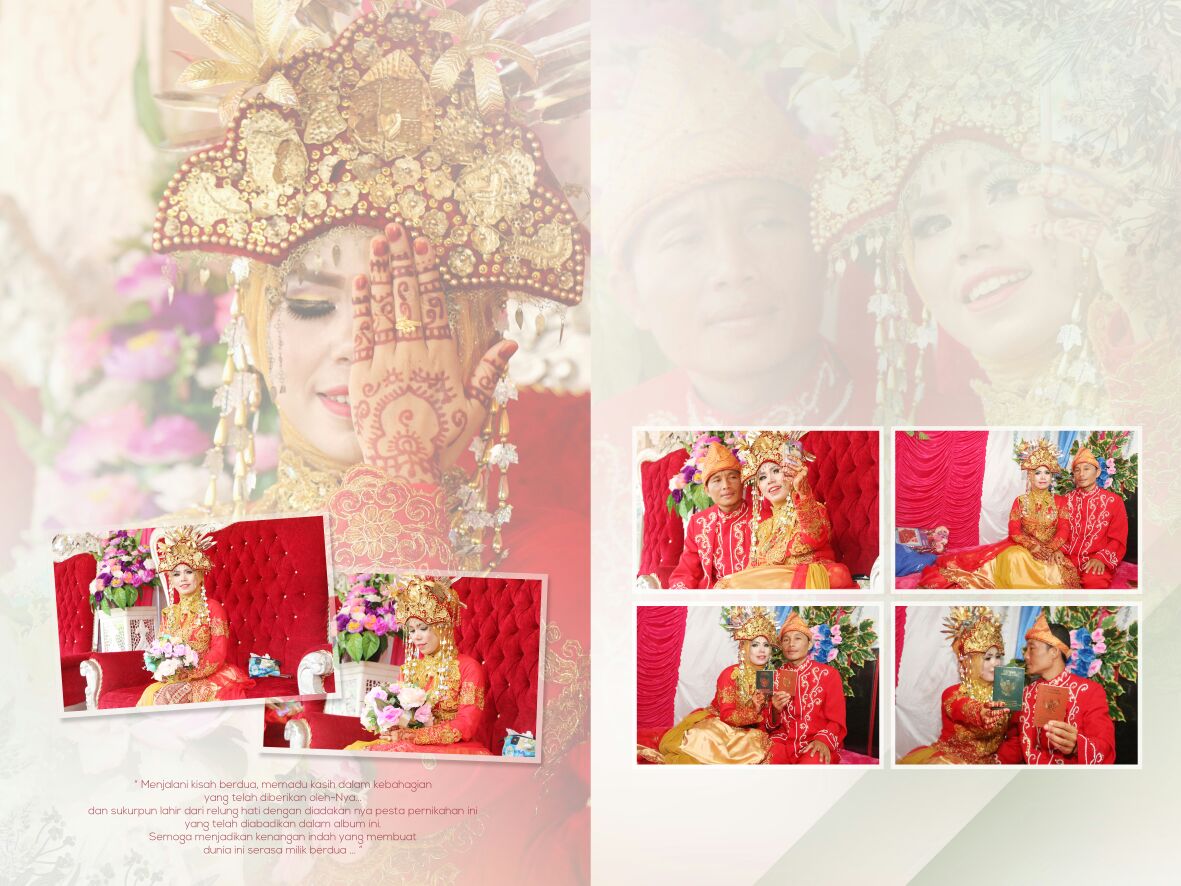 Contoh Album Kolase Wedding Portrait | Cetak Foto Album Kolase
